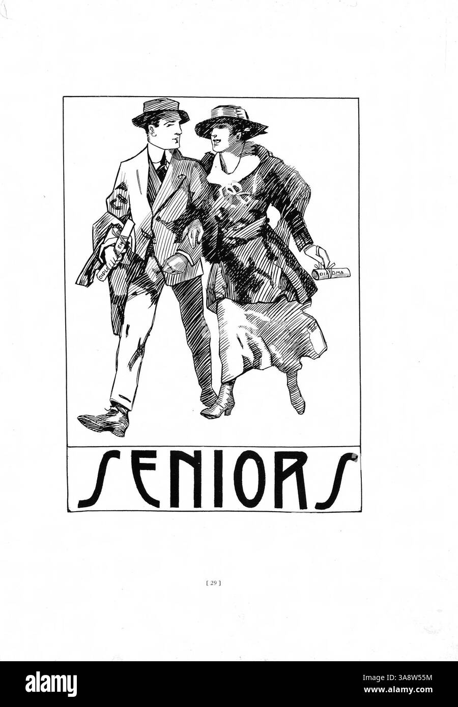 The 1916 East High Yearbook, titled 'The Cardinal Tenth Anniversary ...