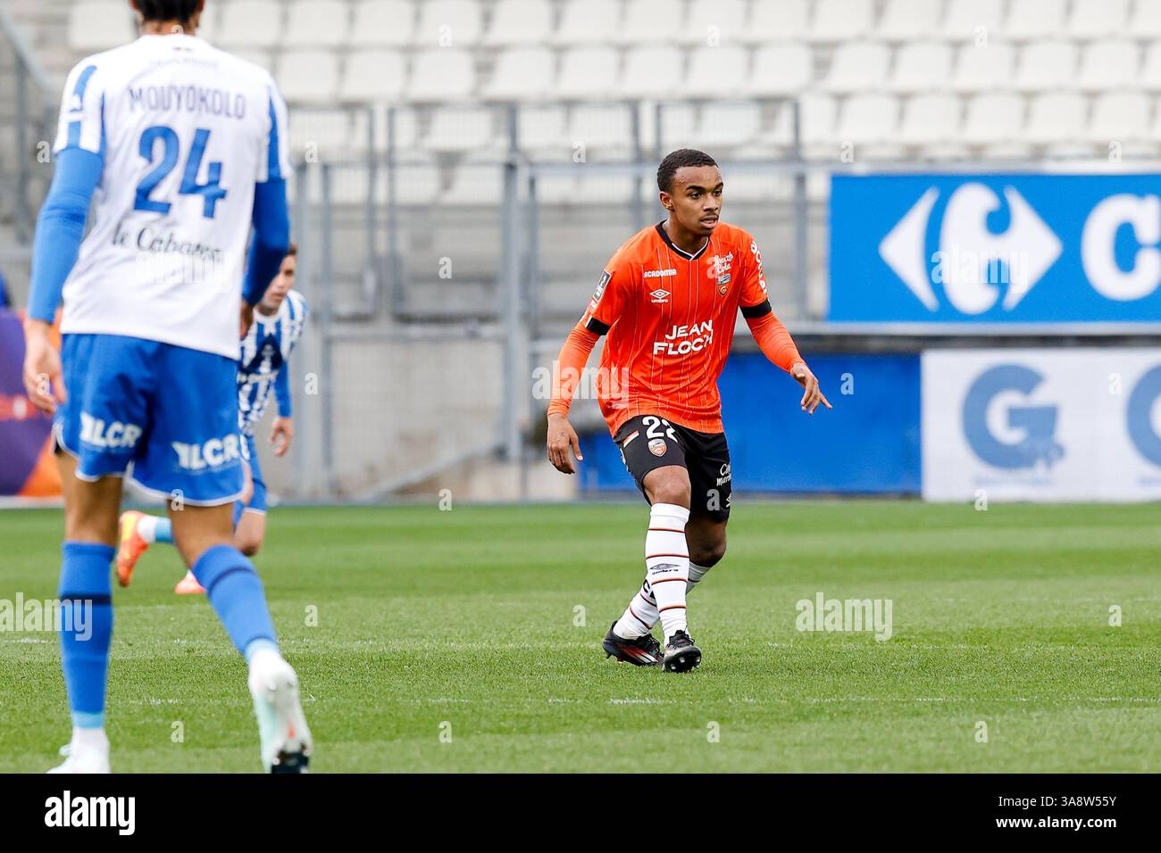 22 Eli Junior KROUPI (fcl) during the Ligue 2 BKT match between ...