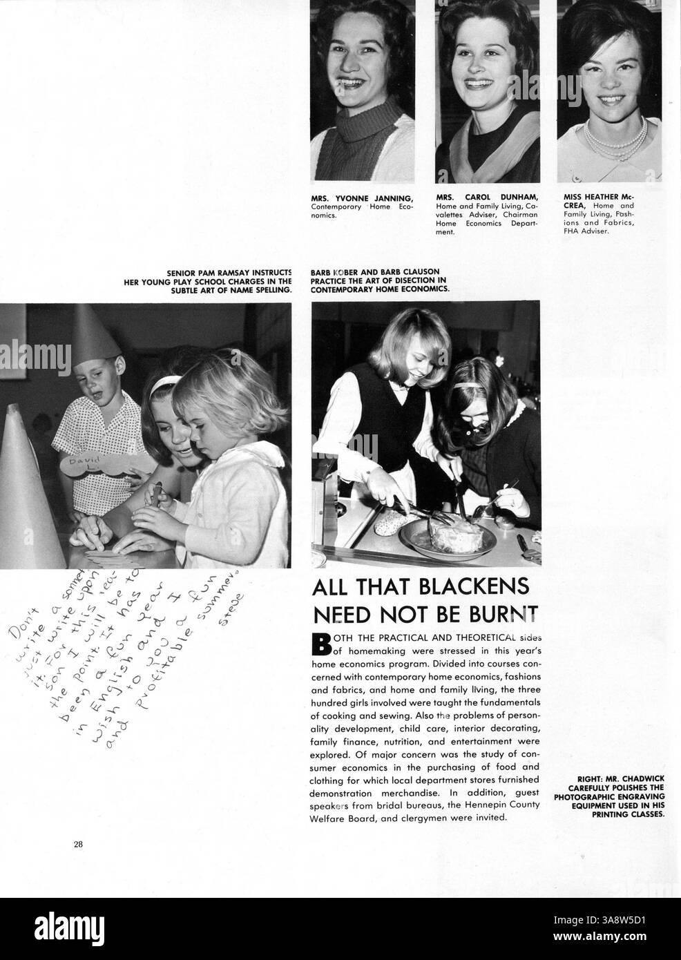 The 1966 'Warrior 66' yearbook from Hopkins High School features the ...