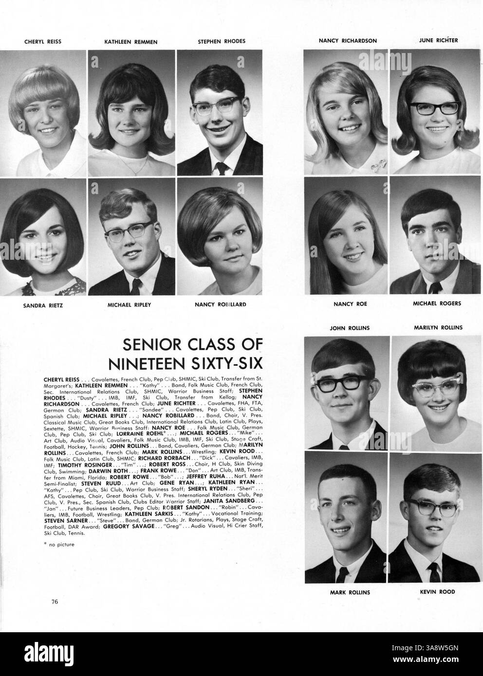 The 1966 yearbook of Hopkins High School documents key moments of the ...