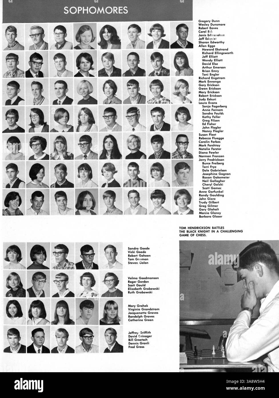 The 1966 Hopkins High Yearbook features photos and details of students ...