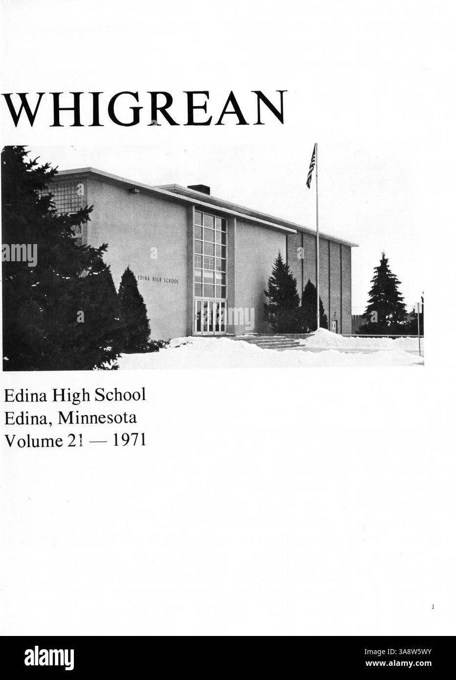 This 1971 yearbook from Edina High School, Whigrean 71, provides a ...