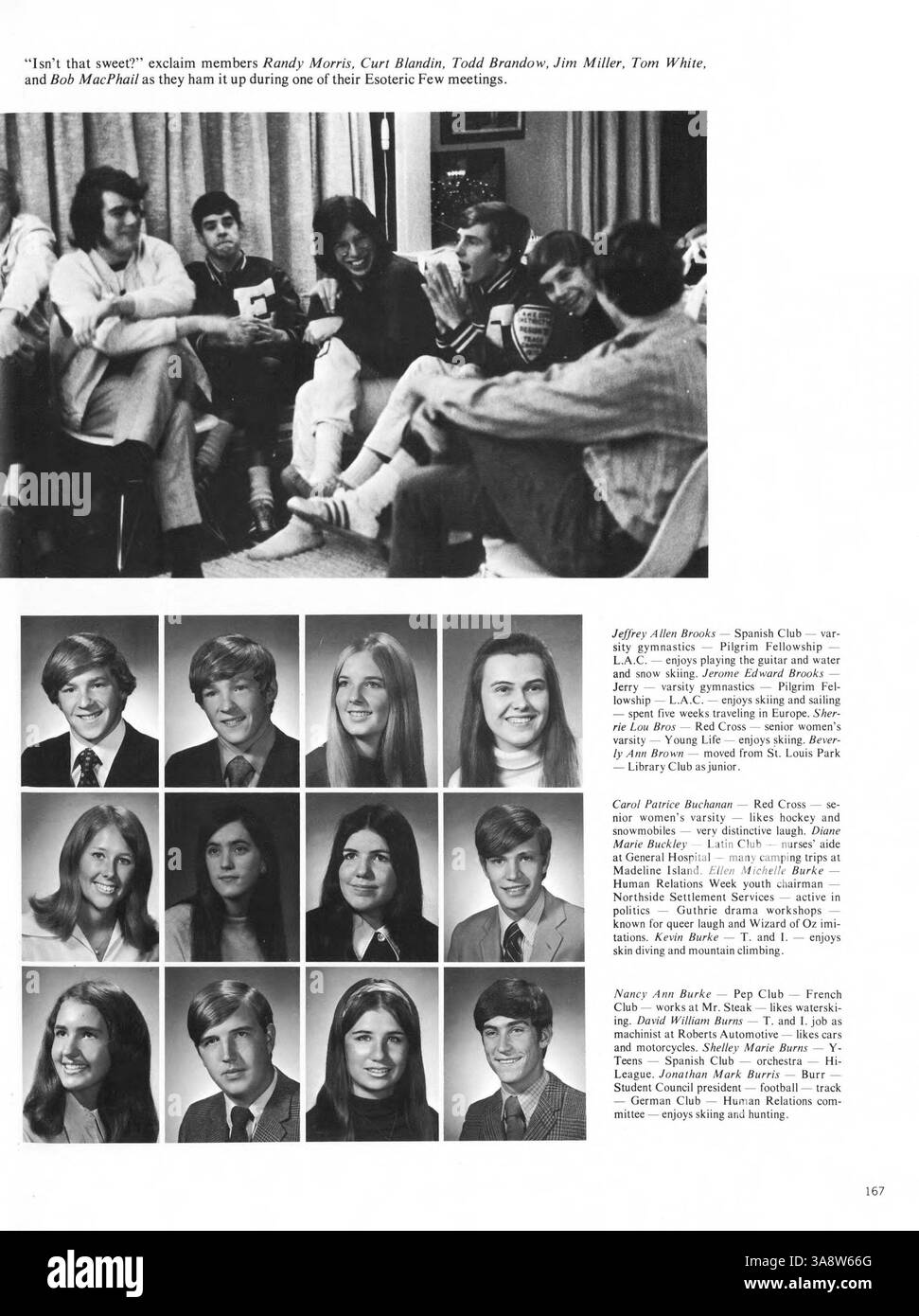 The 1971 Whigrean yearbook at Edina High School records the major ...