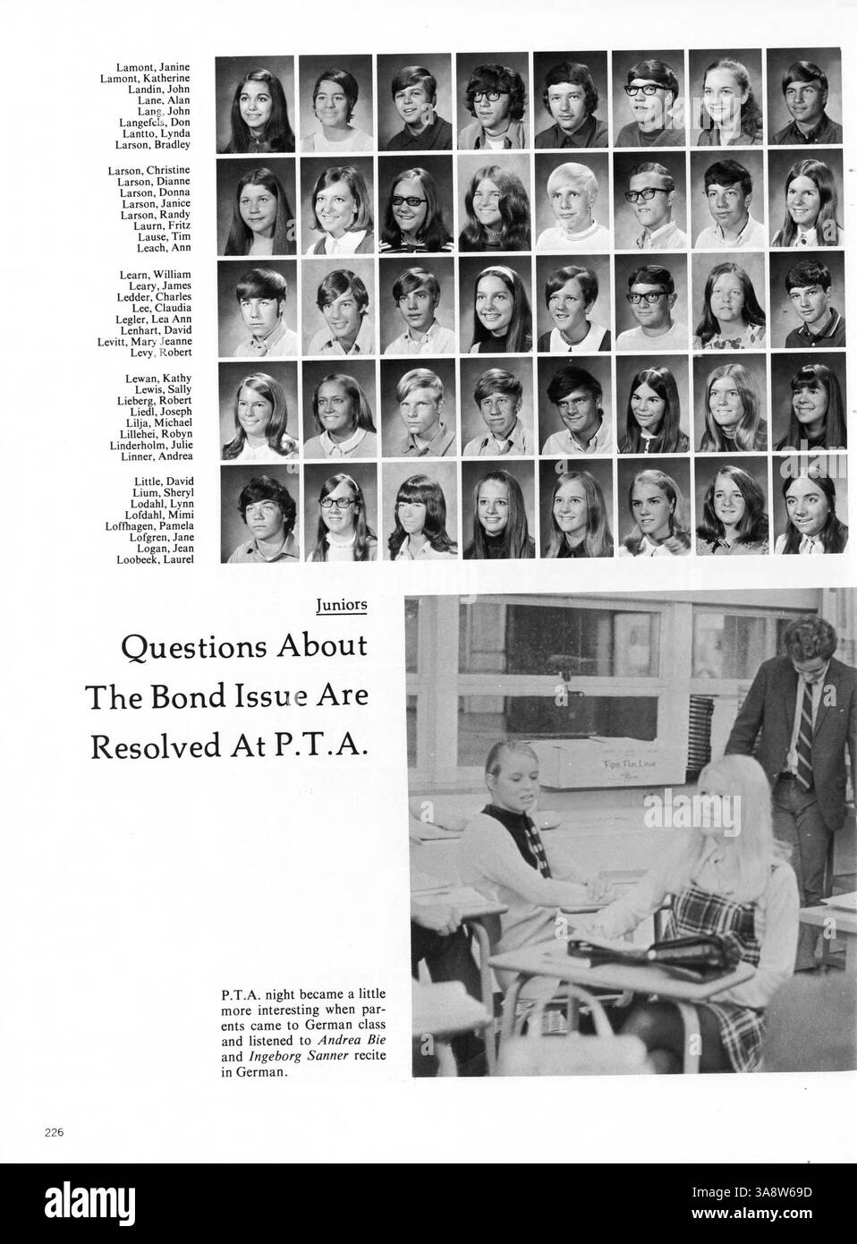 The 1971 Whigrean yearbook of Edina High School documents the ...
