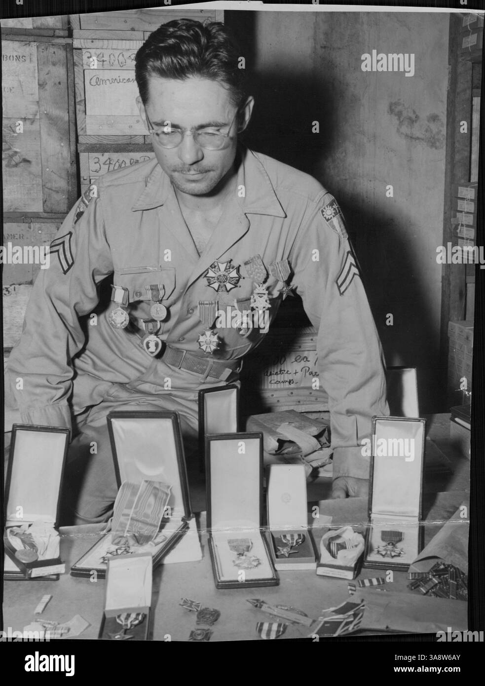 Corporal Joe F. Korsenowski, a Purple Heart recipient, is in charge of ...