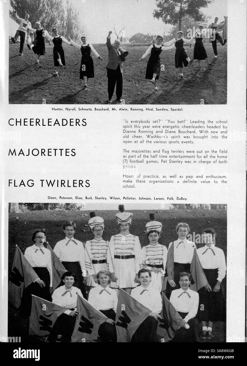 This 1955 Wahian yearbook captures the academic year at Washburn High ...