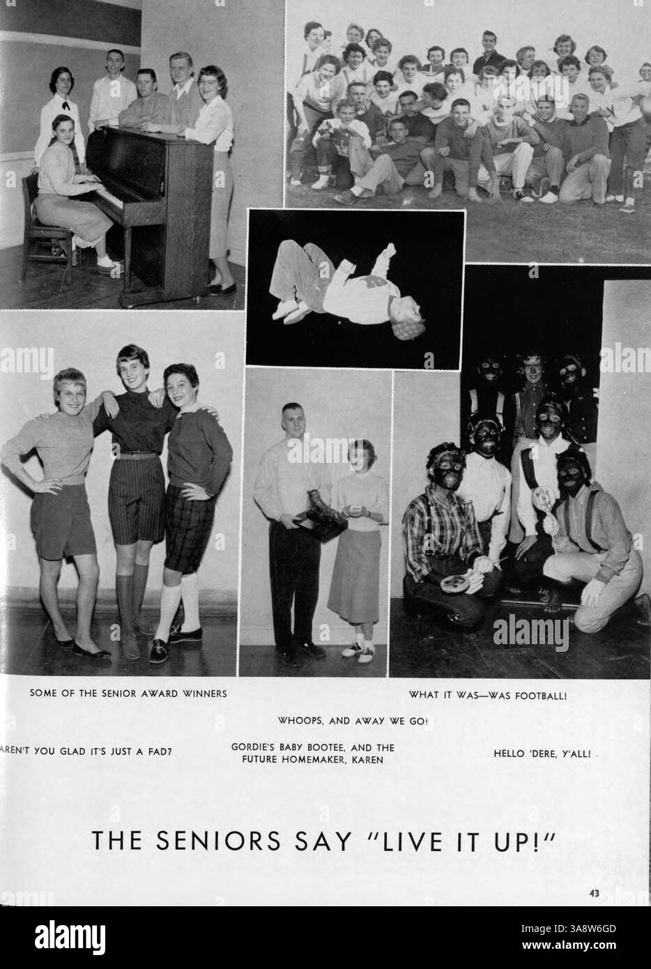 This 1955 Wahian yearbook from Washburn High School highlights the ...