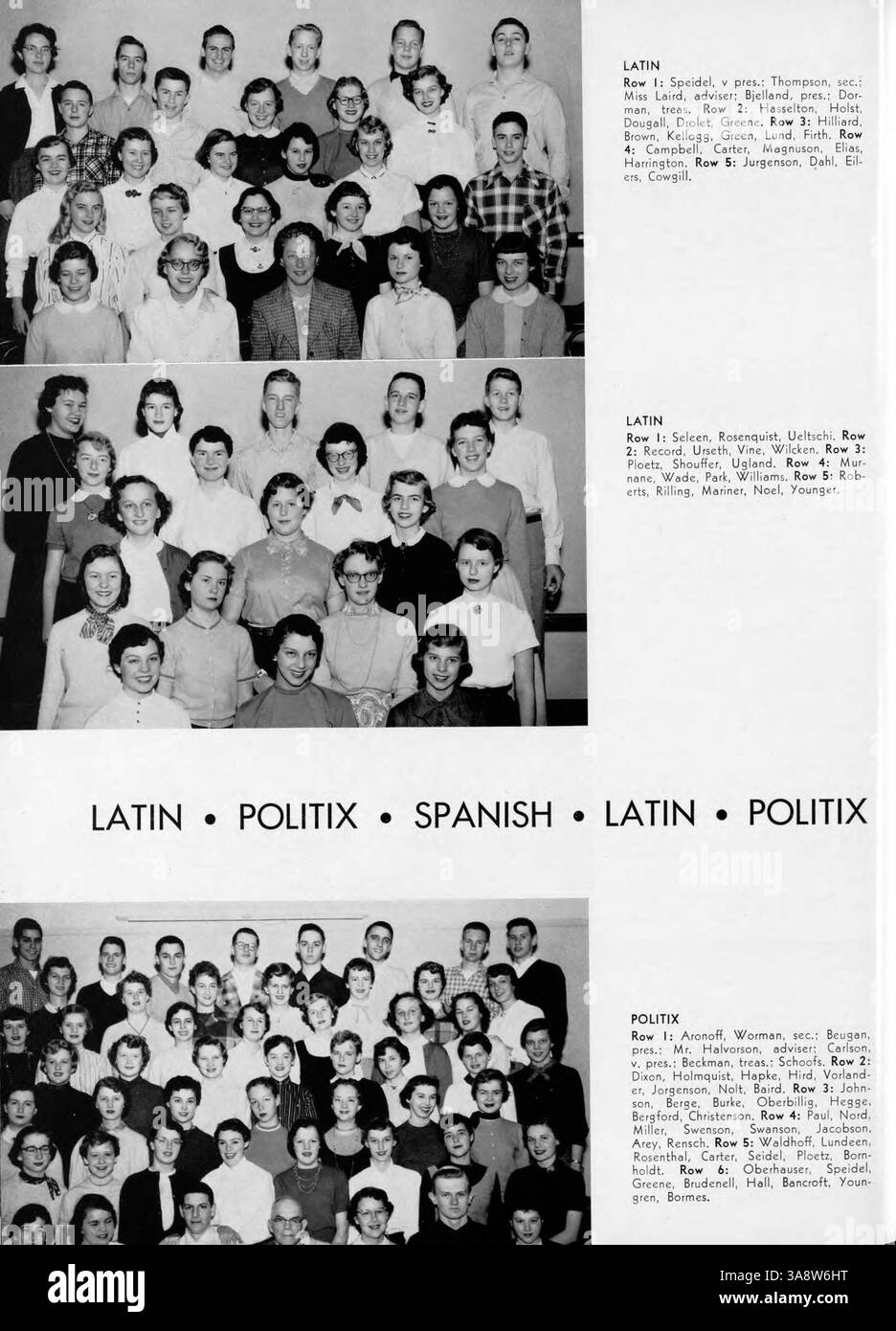 The 1955 Wahian yearbook from Washburn High School commemorates the ...