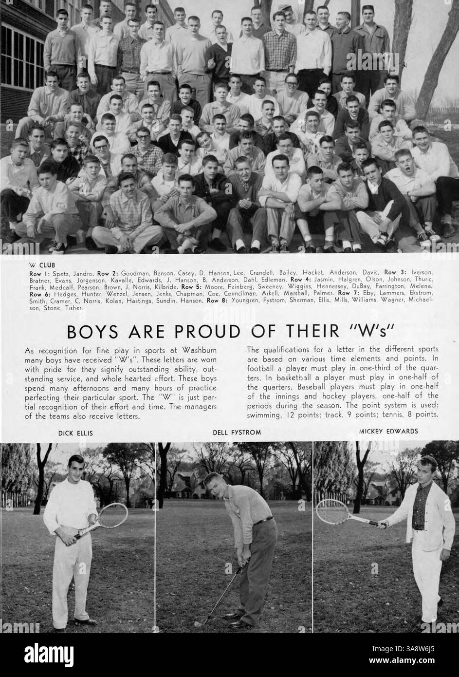 The 1955 Wahian yearbook showcases student portraits, school clubs ...