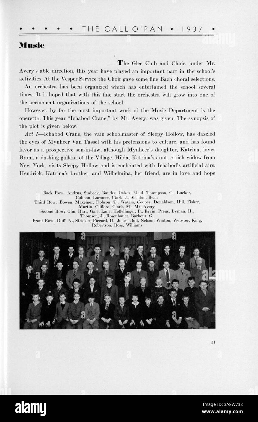 This edition of Blake School’s 1937 yearbook, 'Call-O'-Pan', documents ...