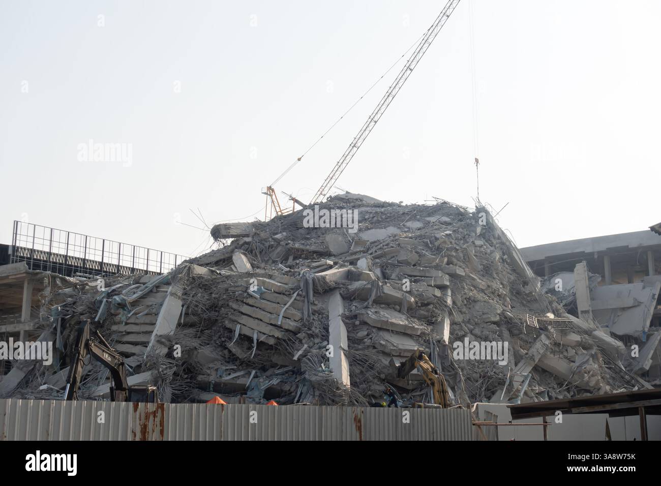 March 29, 2025. Bangkok Thailand. Earthquake aftermath. The earthquake ...