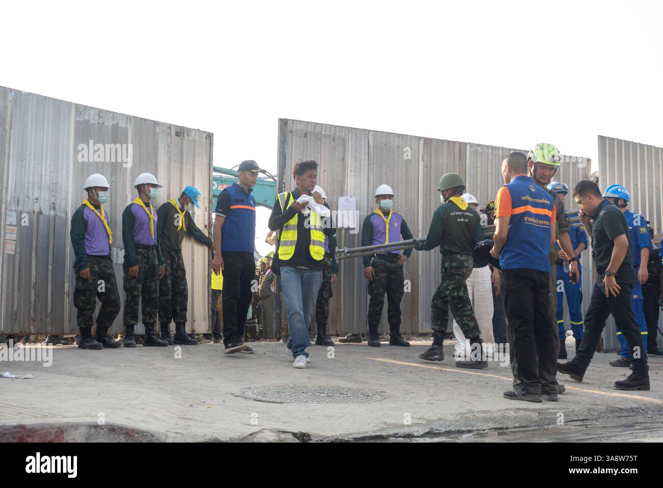 March 29, 2025. Bangkok Thailand. Earthquake aftermath. The earthquake ...