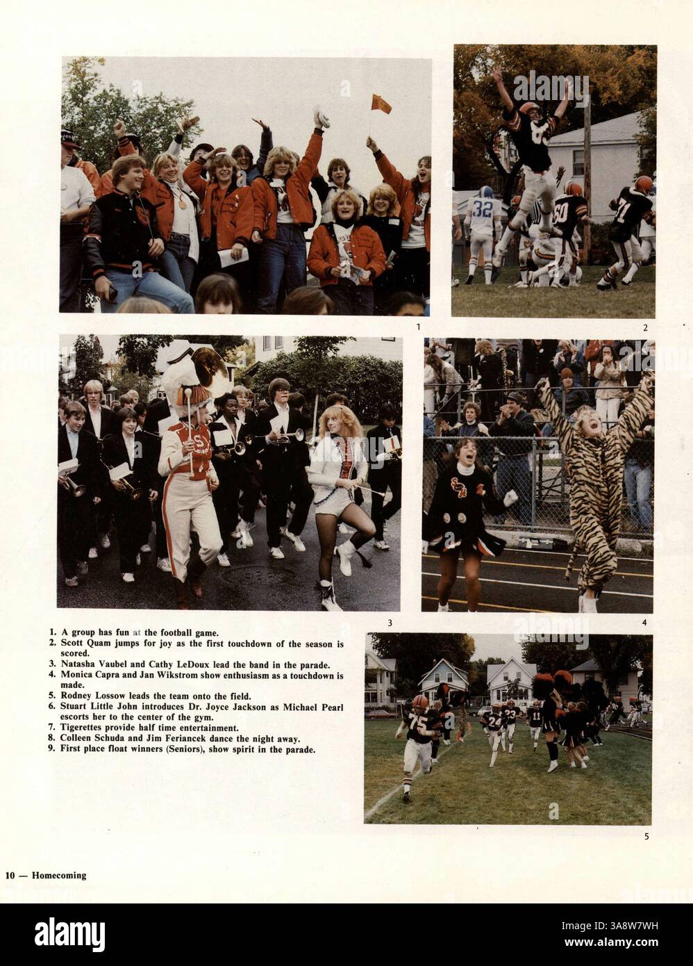 The 1983 'Tiger' yearbook from South High School captures moments from the 1982-1983 school year ...