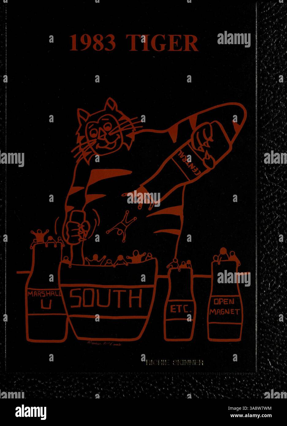 The 1983 'Tiger' yearbook from South High School records the students ...