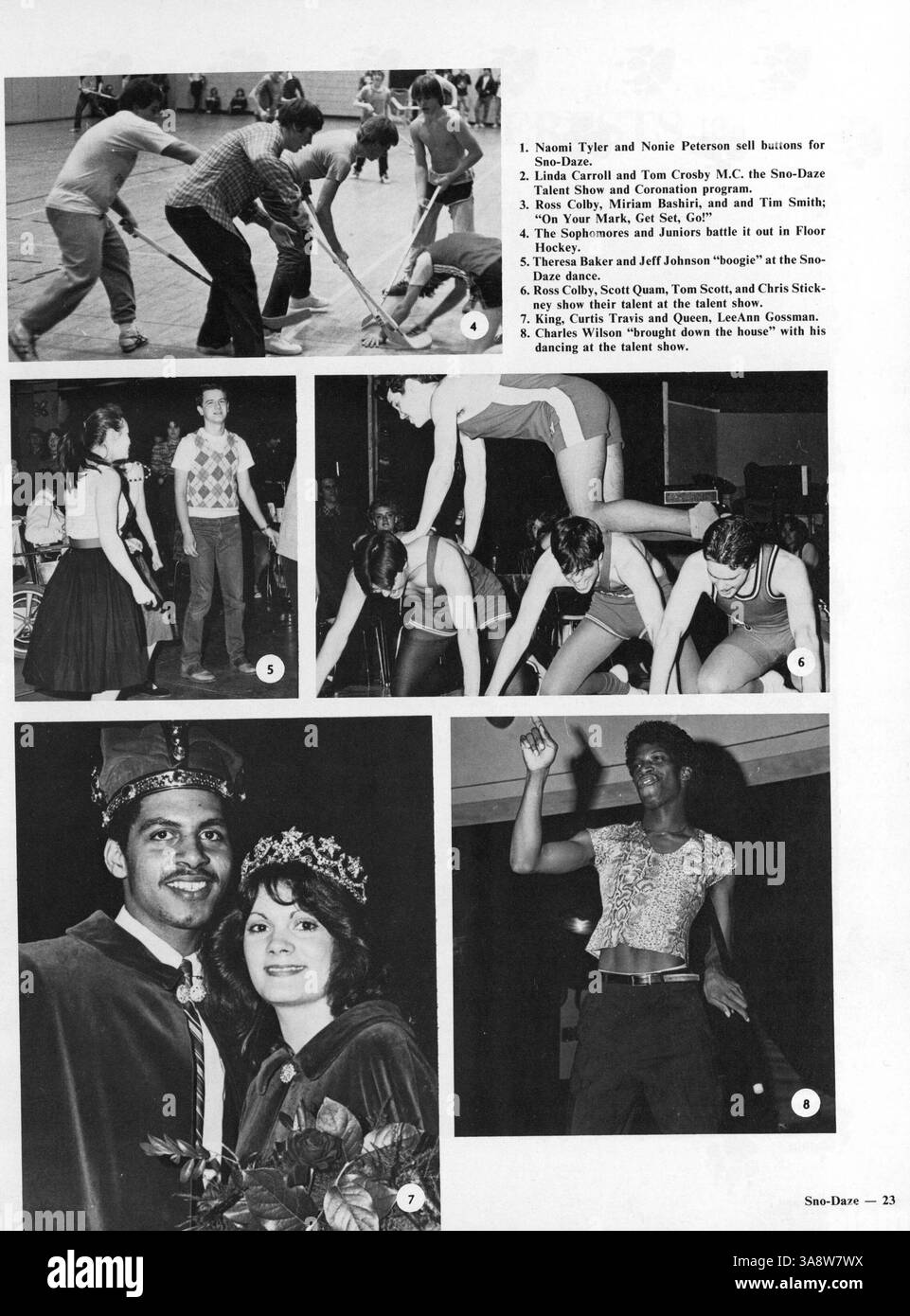 The 1983 'Tiger' yearbook from South High School documents the students ...