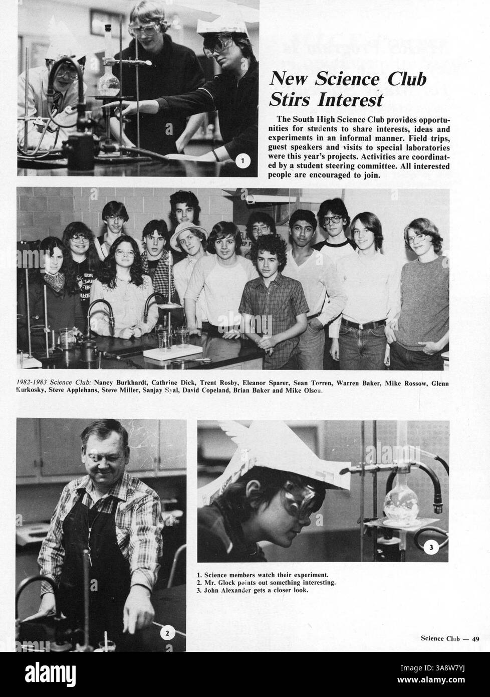 Yearbook records the key events of the 1982 1983 school year hi-res ...