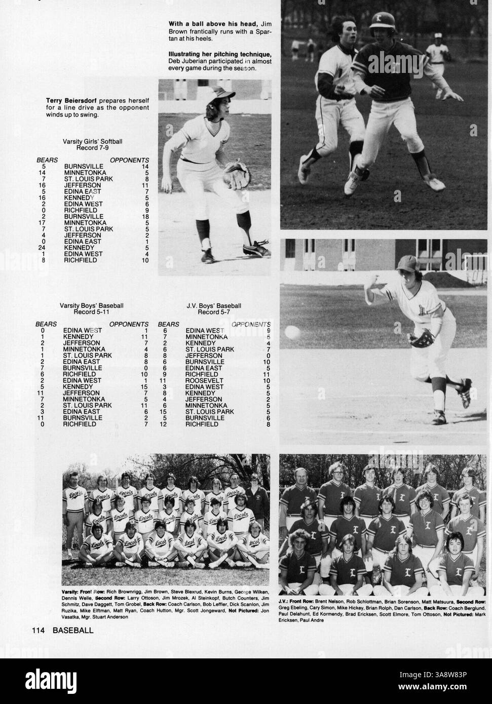 The 'Bear '80' yearbook from Lincoln High documents key events from the ...