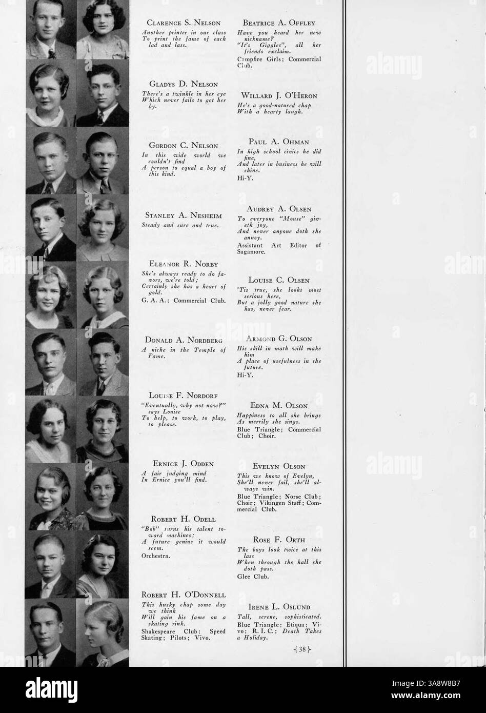 Roosevelt High School's 1933 'Sagamore' yearbook includes documentation ...