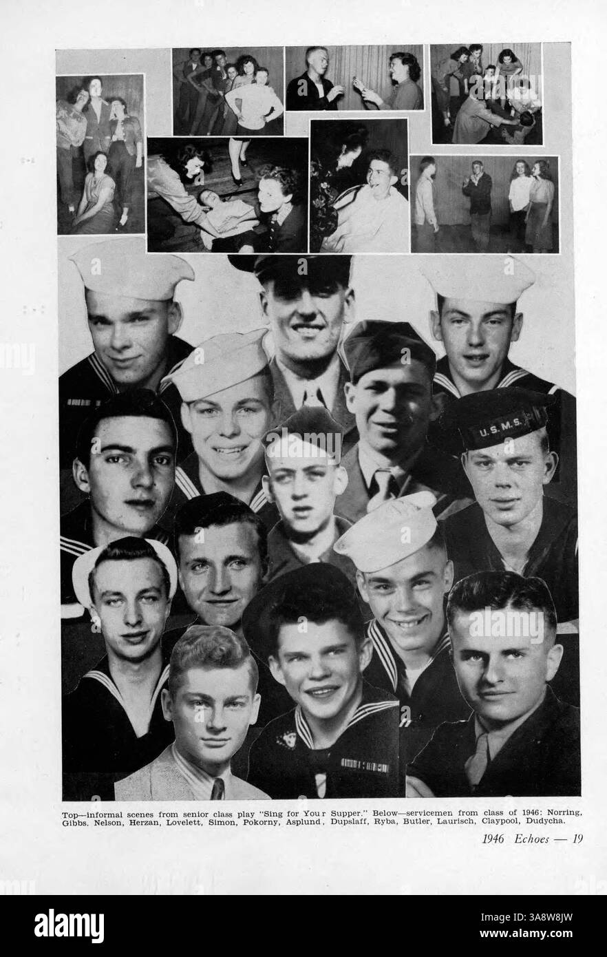 Other key events from the 1945 1946 school year hi-res stock ...