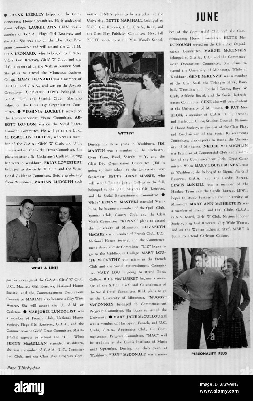 The 1941 'Wahian' Yearbook highlights the key events of the 1940-1941 ...