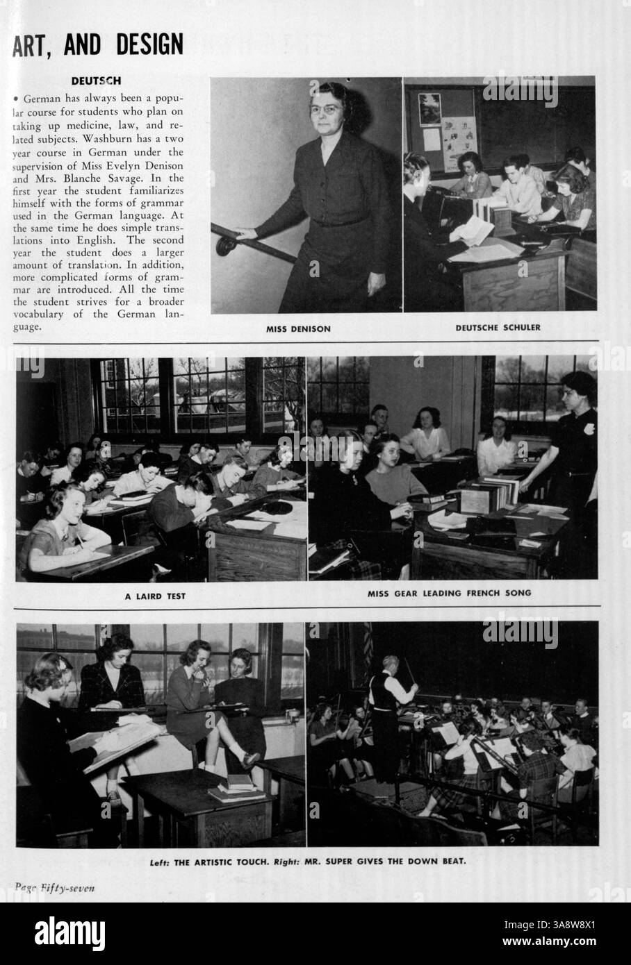 The 1941 'Wahian' Yearbook from Washburn High School documents the ...