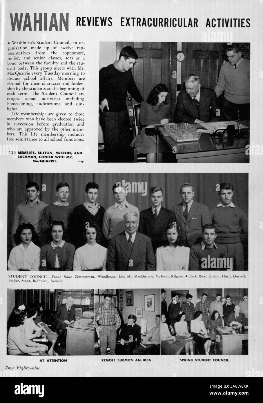 The 'Wahian' Yearbook from 1941 highlights student achievements ...