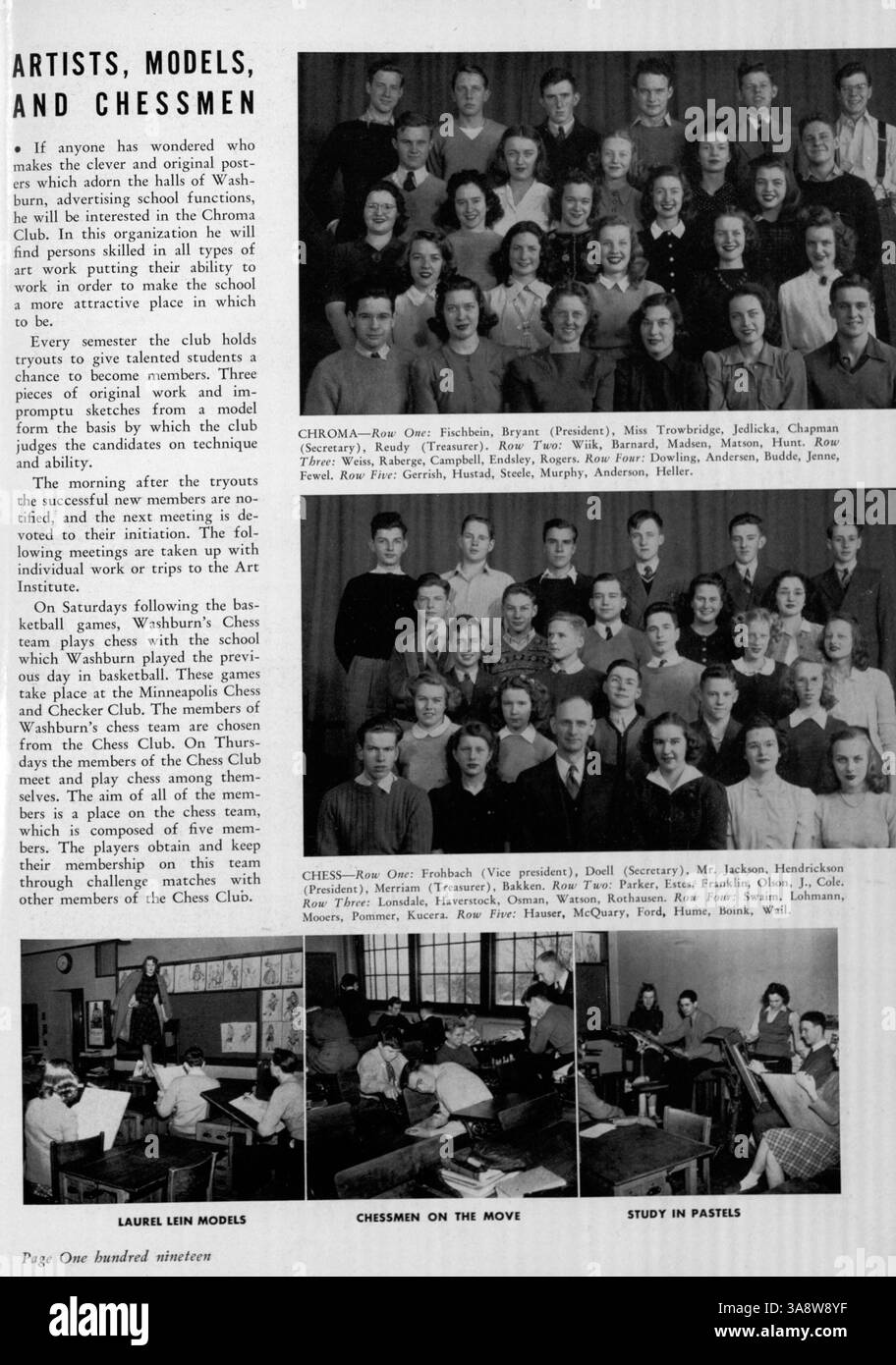 The 1941 'Wahian' Yearbook captures the highlights of Washburn High ...