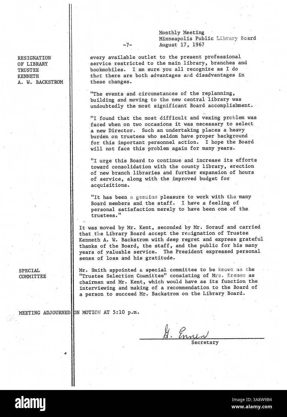 Documenting the boards decisions regarding library operations hi-res ...