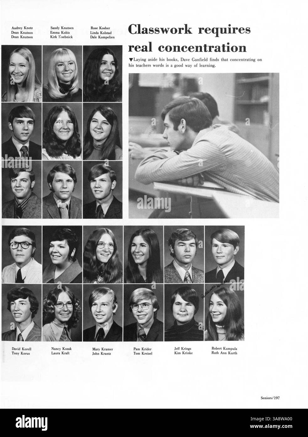 This high school yearbook from 1972, the Aurean, documents student life ...