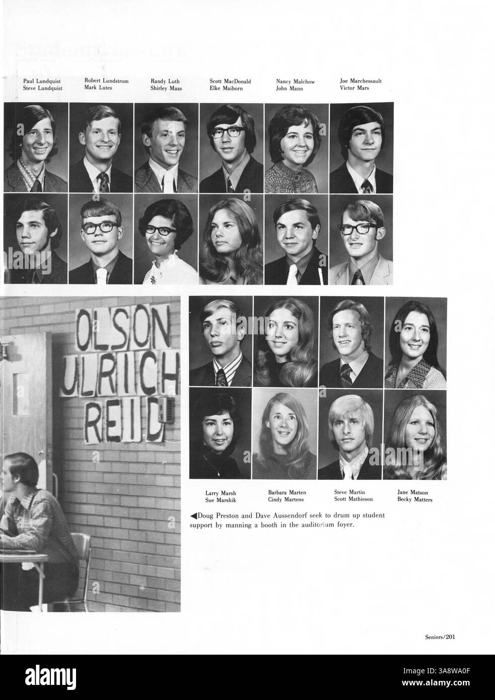 This 1972 edition of the Aurean yearbook features the students ...