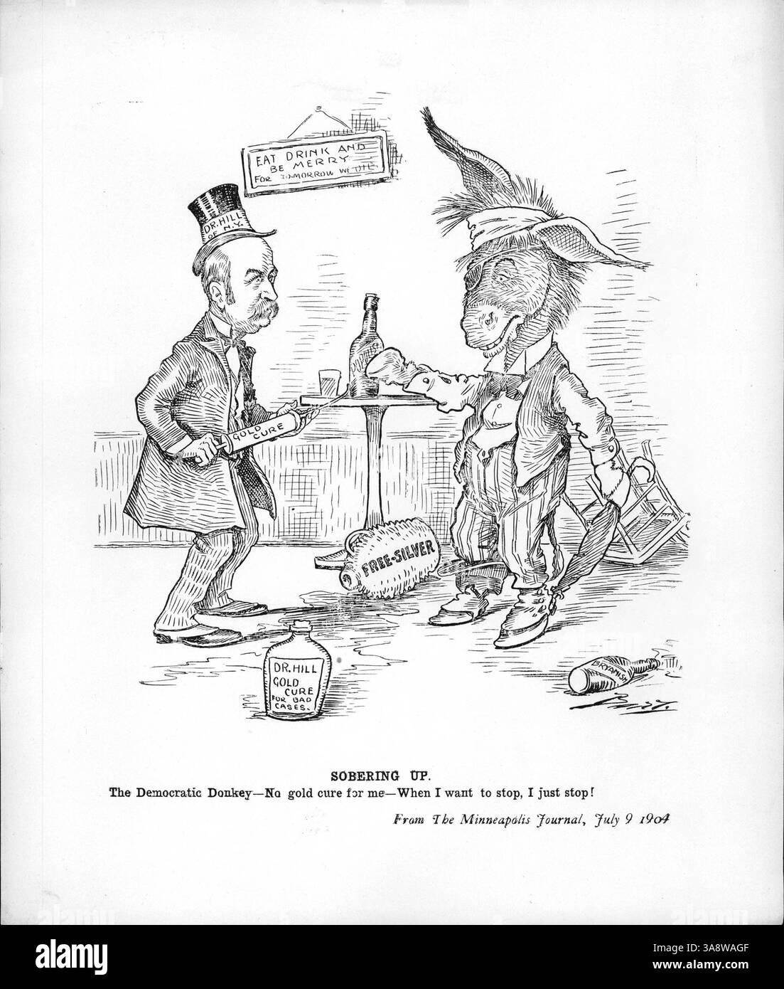This political cartoon illustrates the democratic partys stance hi-res ...