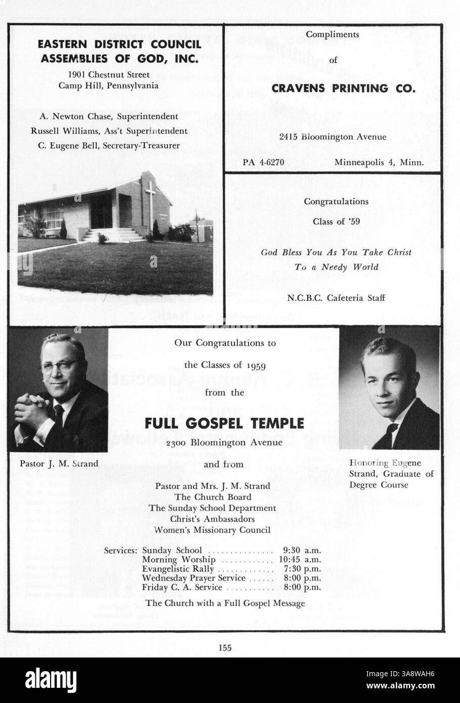 The 1959 yearbook from North Central Bible College preserves records of ...