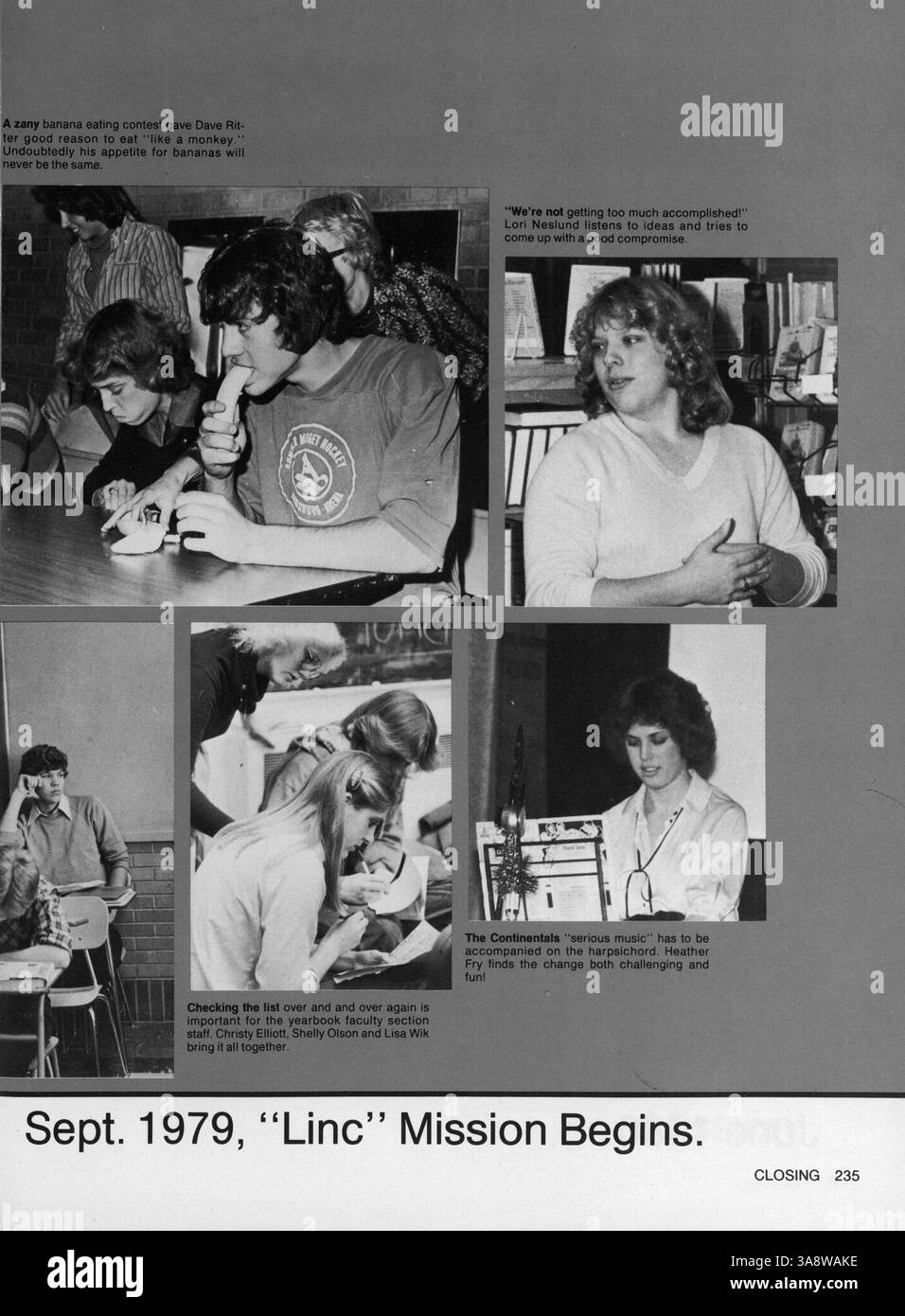 This yearbook, 'Bear '80', from Lincoln High School records the ...