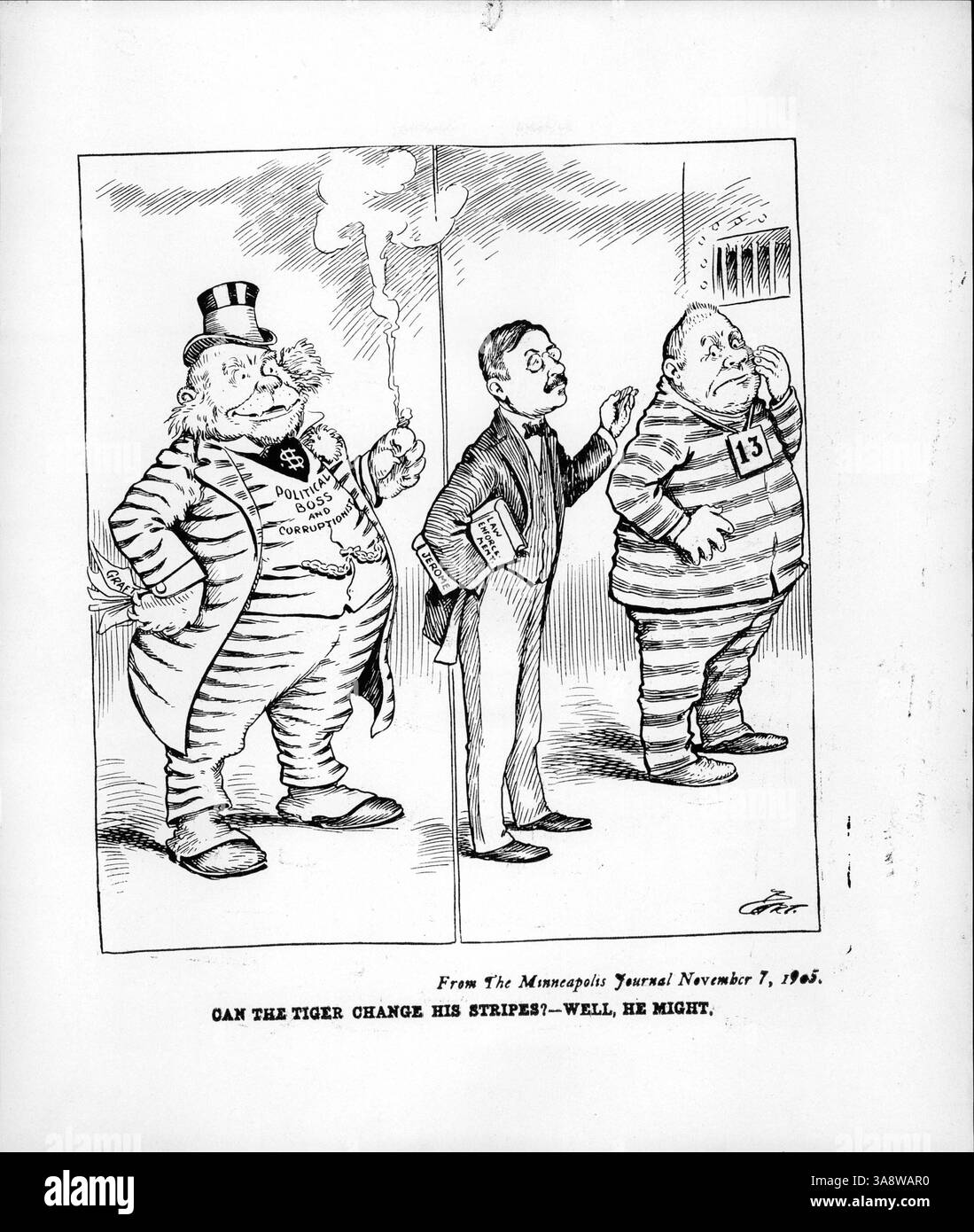 This political cartoon shows a tammany man hi-res stock photography and ...