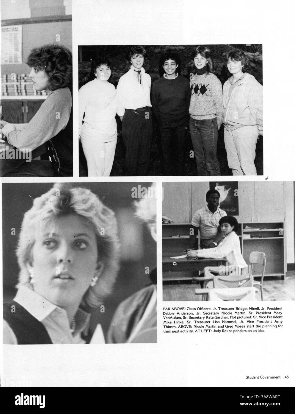 The 1985 yearbook from Patrick Henry High School features the students ...