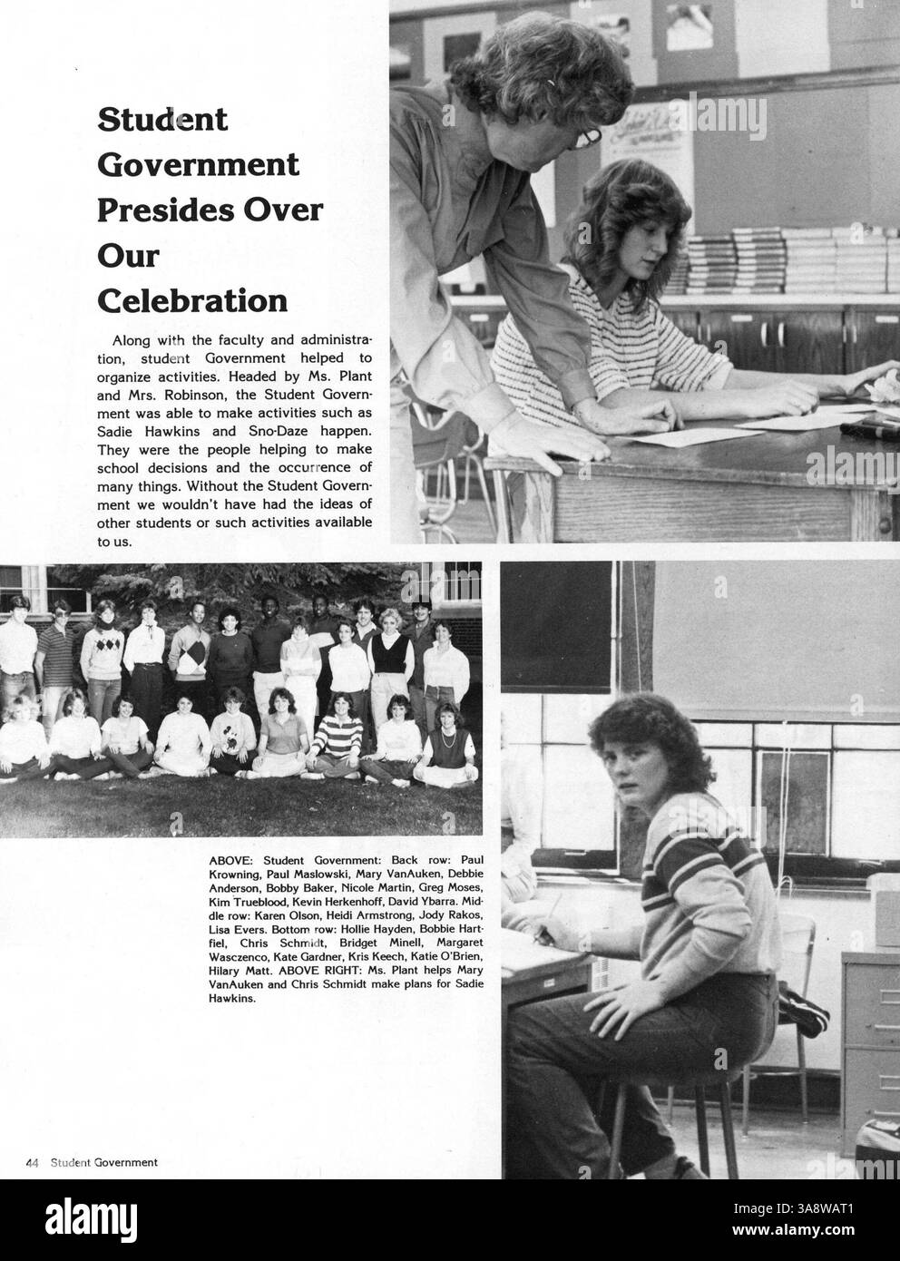 The 1985 patrick henry high school yearbook captures the student hi-res ...