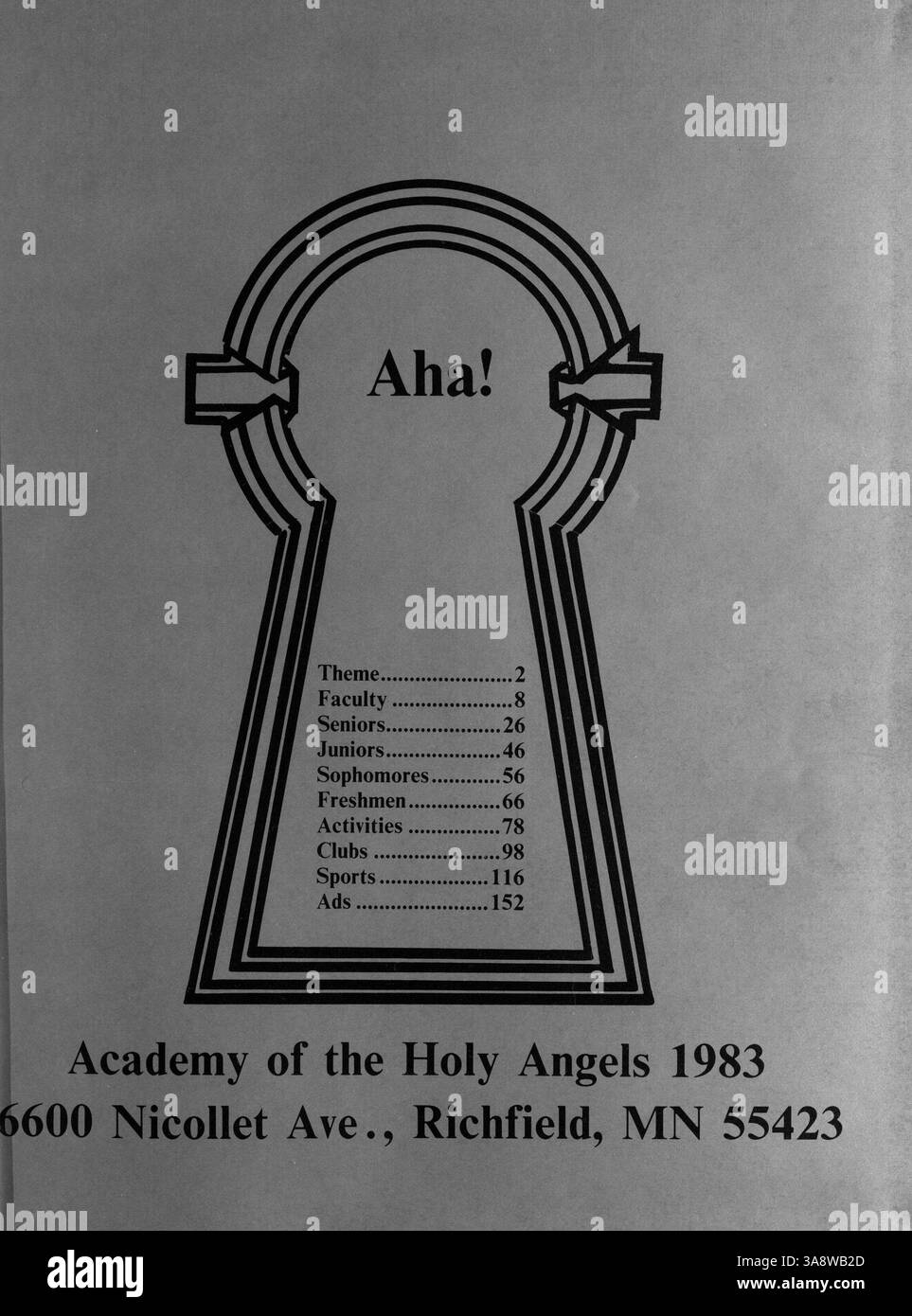 The 1983 Academy of Holy Angels yearbook, titled 'Angelus 1983 ...