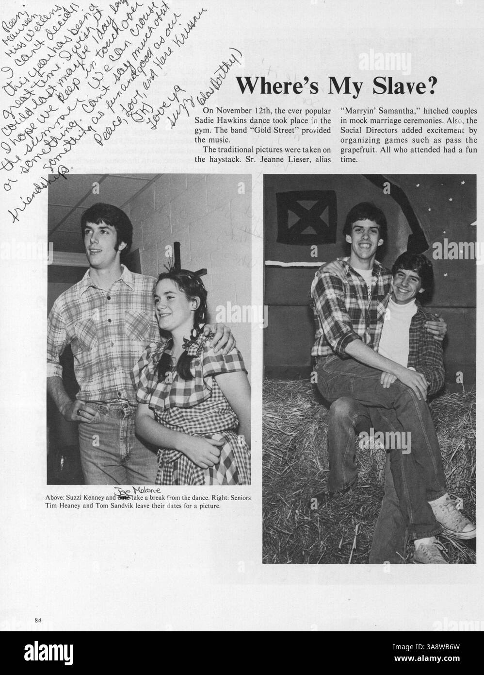 The 1983 'Angelus' yearbook documents the major events of the 1982-1983 ...