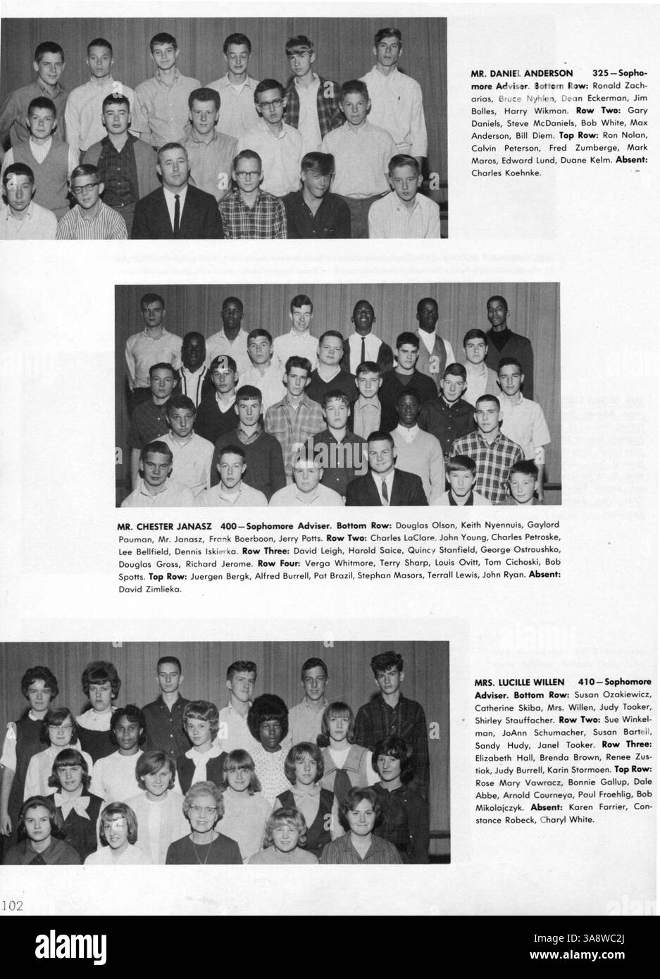 This high school yearbook from 1965 documents the 1964 1965 acad hi-res stock photography and ...