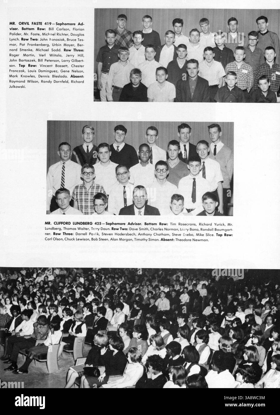 This 1965 yearbook presents an overview of the 1964 1965 school hi-res stock photography and ...
