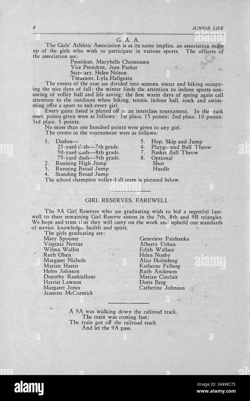 This 1926 yearbook, 'Junior Life,' from Bryant Jr. High, documents the ...