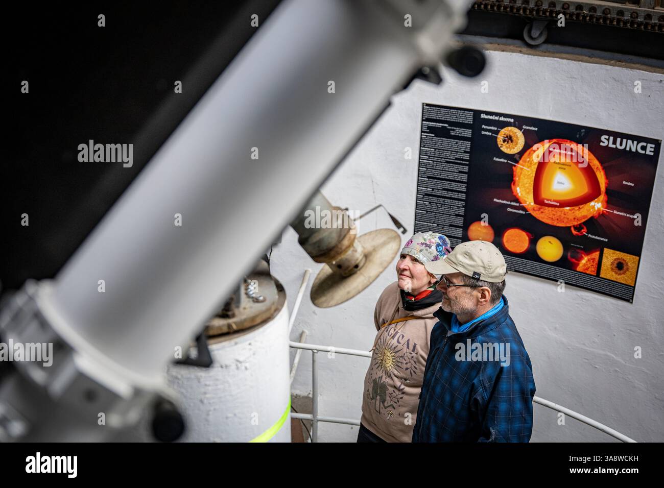 Turnov, Czech Republic. 29th Mar, 2025. Cloudy weather made it impossible to observe the partial ...
