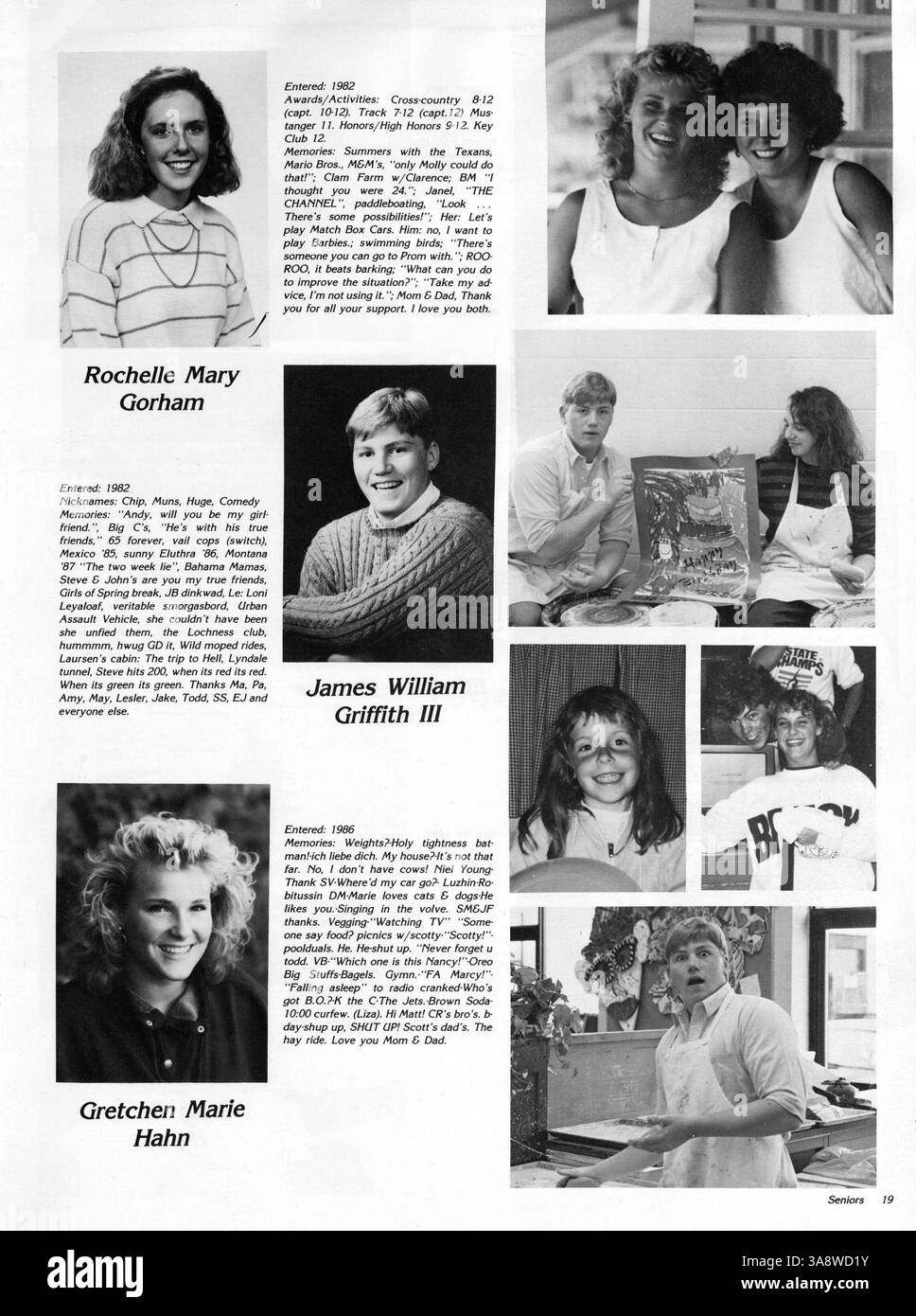 This 1988 Breck Mustang Yearbook features student portraits, highlights ...