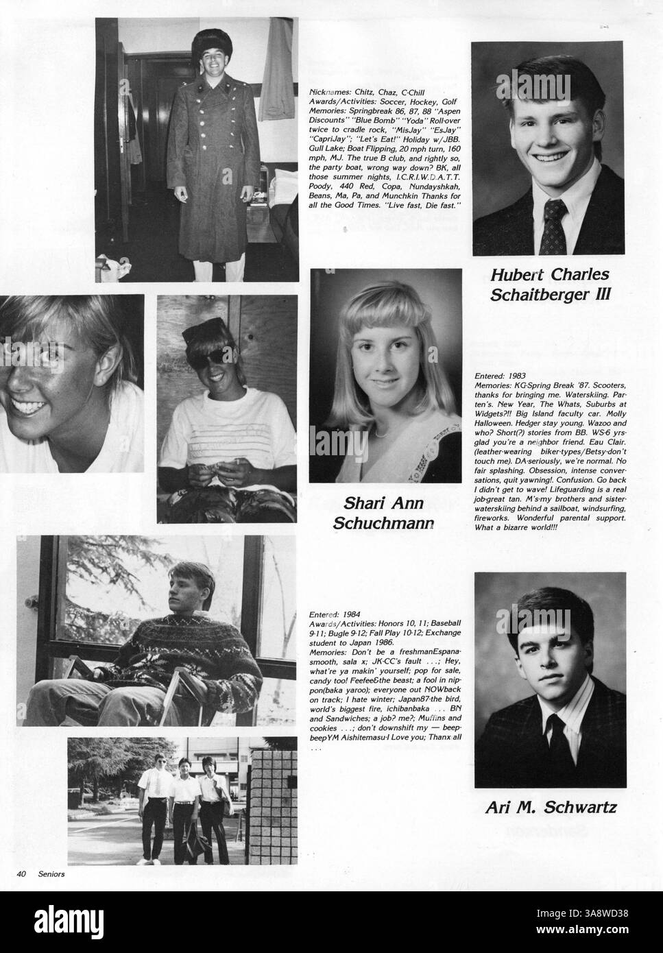 The 1988 breck mustang yearbook documents the schools academic year hi ...