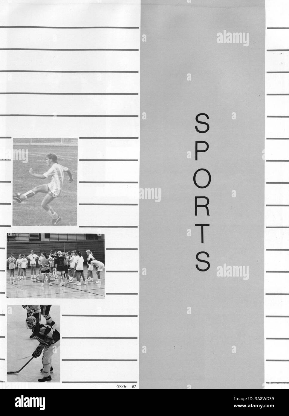 The 1988 Breck Mustang yearbook features student portraits, faculty ...
