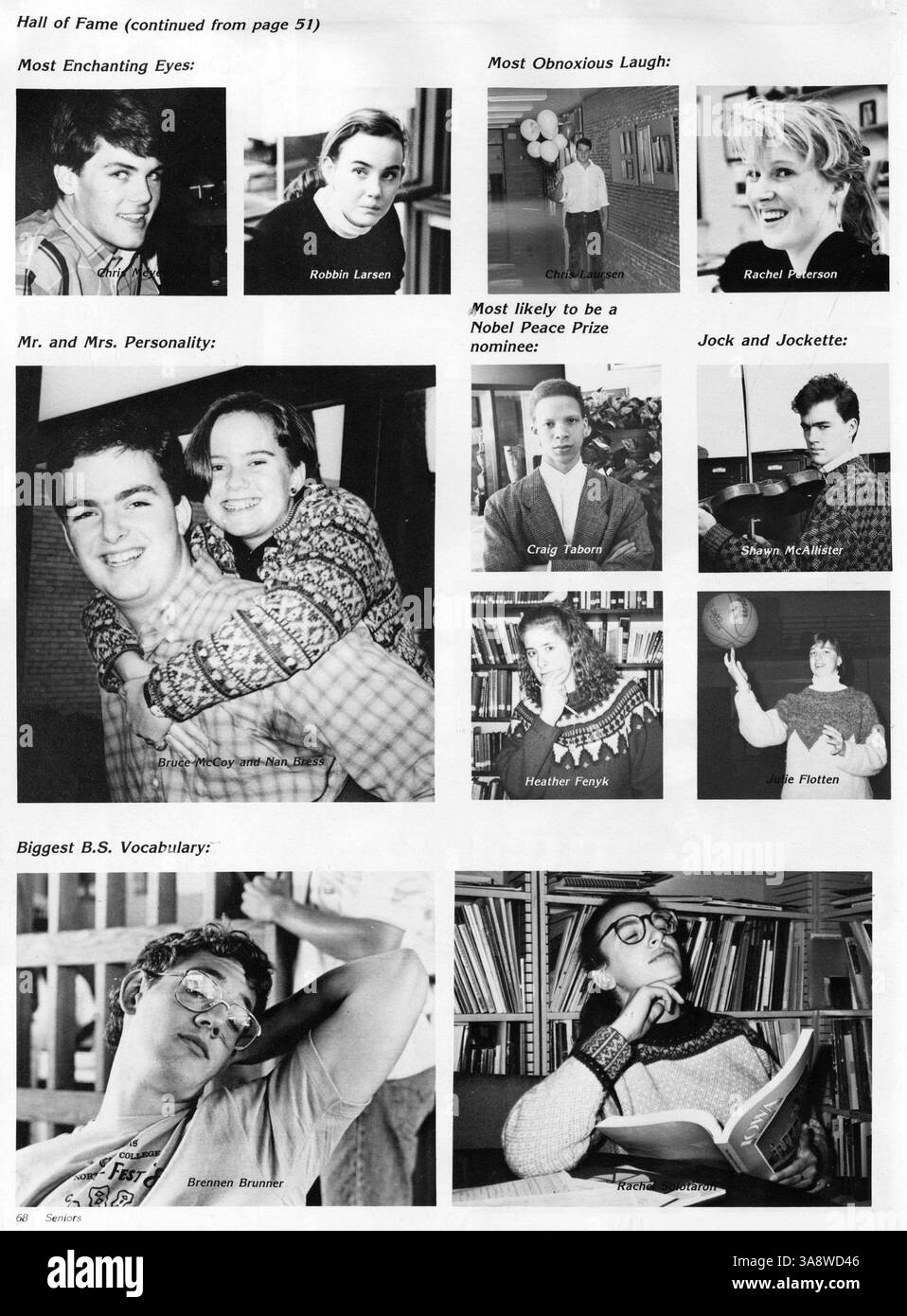 This 1988 breck mustang yearbook provides a snapshot of student hi-res ...