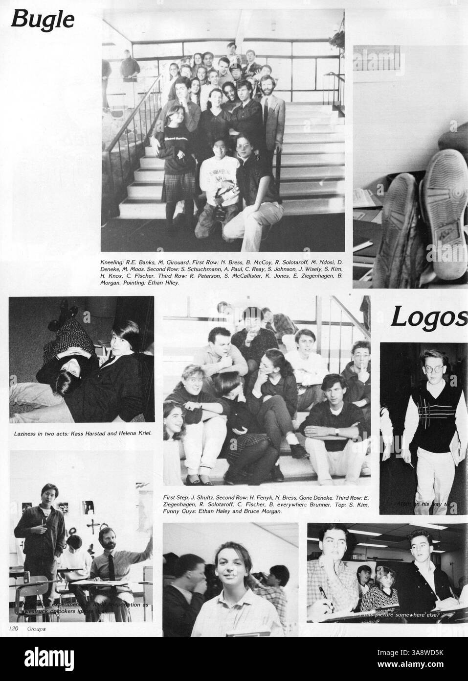 The 1988 Breck Mustang yearbook captures moments from the 1987-1988 ...