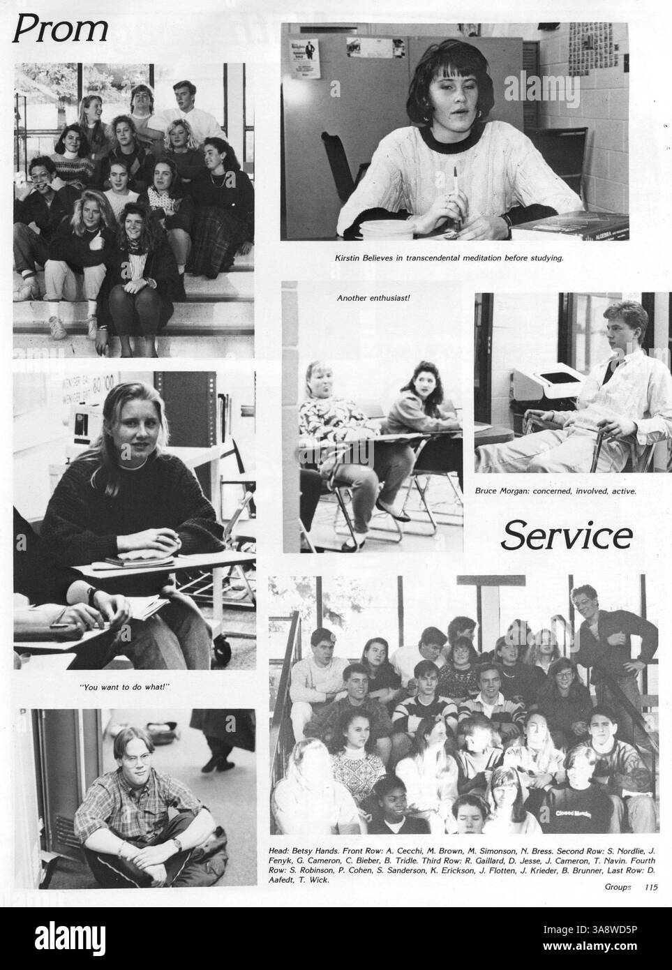 The 1988 Breck Mustang yearbook from Breck School highlights academic ...