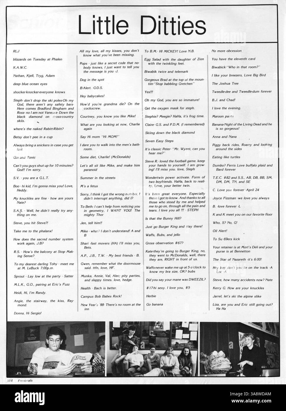 This 1988 edition of the Breck Yearbook, Breck Mustang, highlights the ...