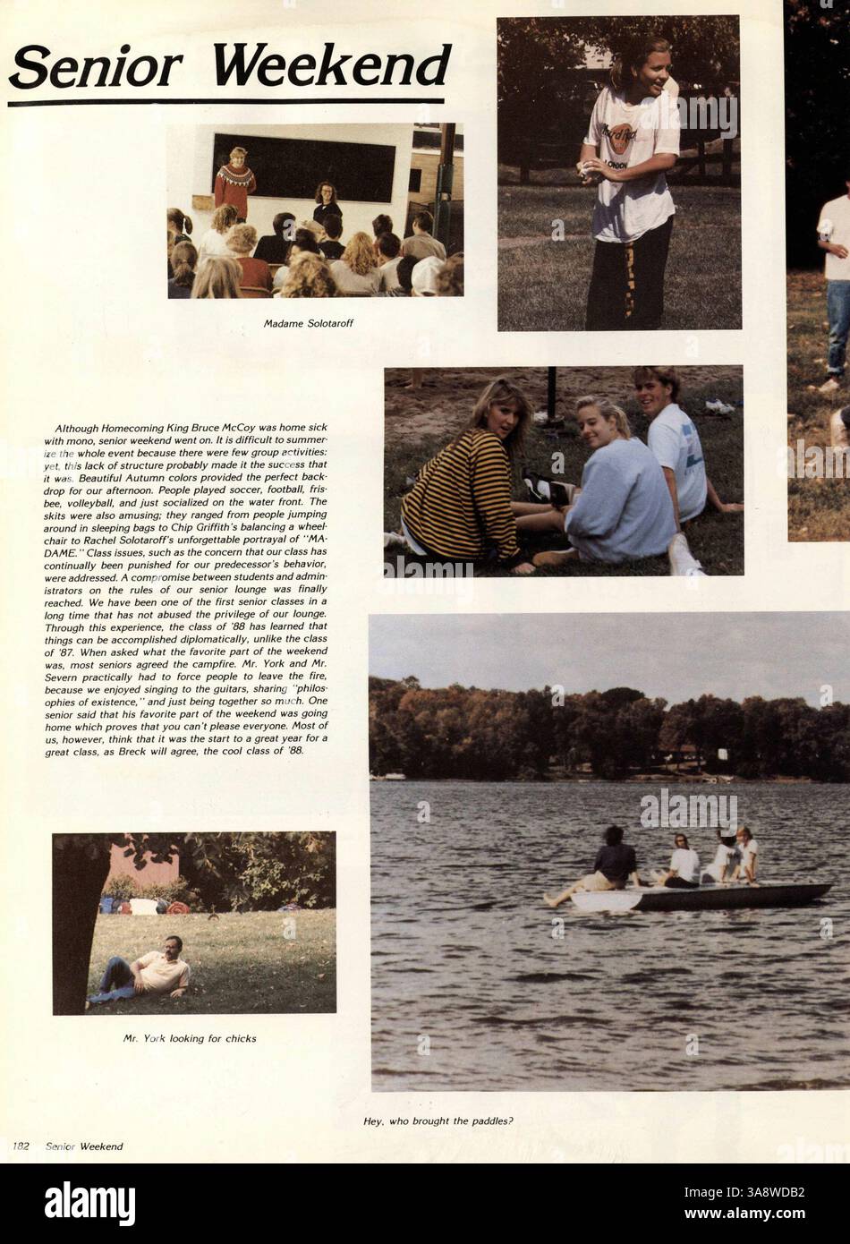 This high school yearbook, Breck Mustang 1988, highlights the ...